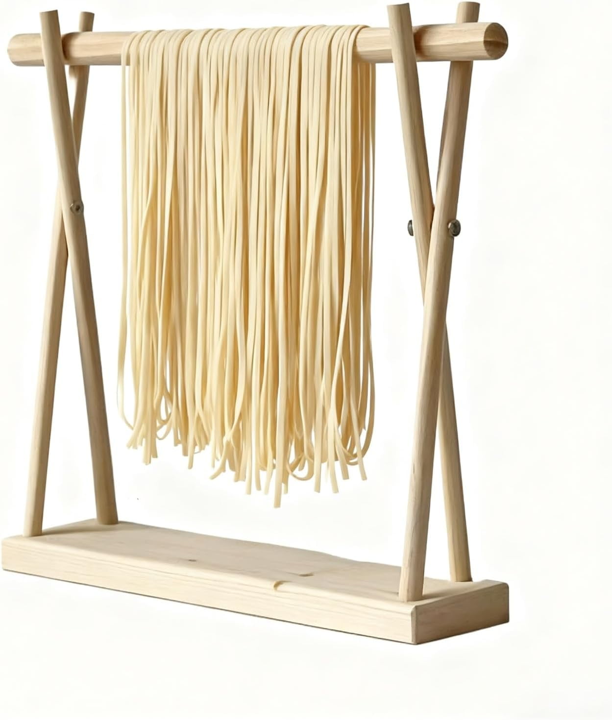 Desktop Pasta Drying Rack for Homemade Spaghetti, Tagliatelle Wooden ...