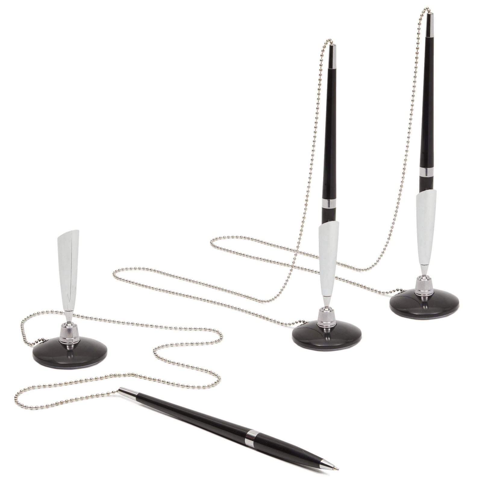 Desktop Pen - 1-Pack Counter Pens with Ball Chain, Security Gel Ink ...