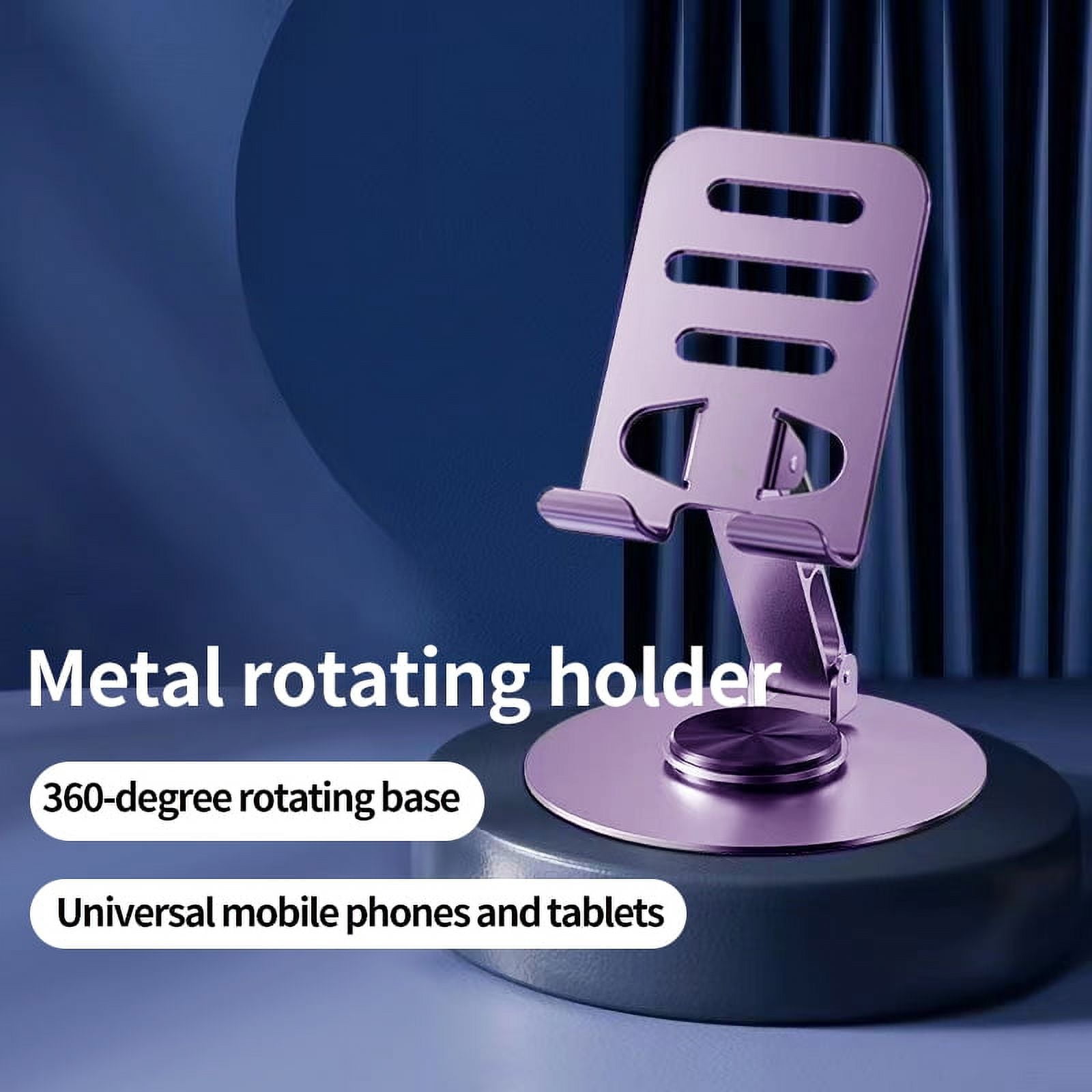 Desktop Phone Stand Metal 360 Degrees Rotation Portable Mobile Phone ...