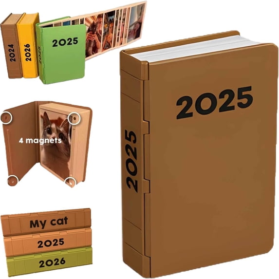 Desktop Photo Calendar 2024/2025/2026, 3D Folding Picture Frame for ...