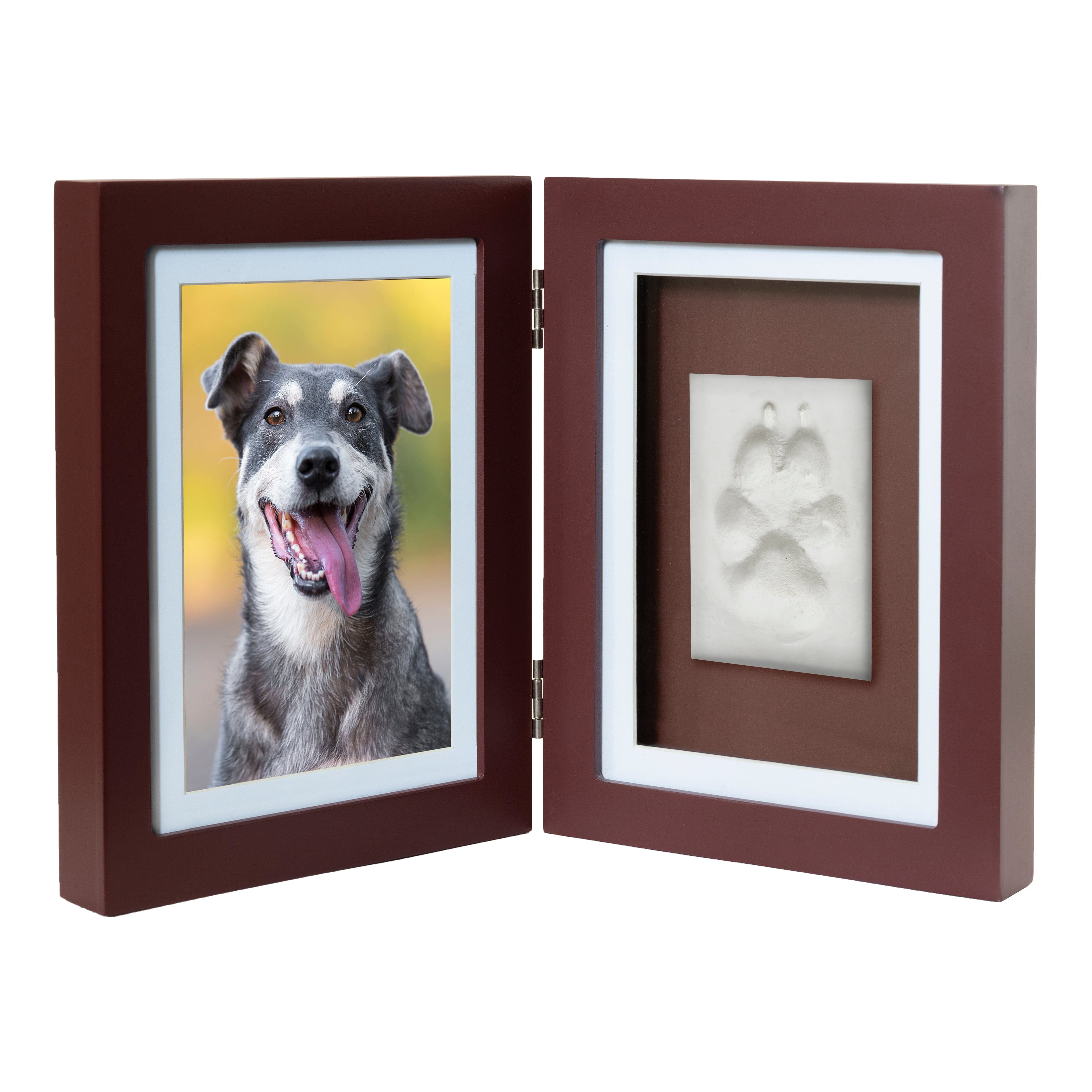 Better World Pets Pet Memorial Frame with Clay Paw Print Kit - Holds ...