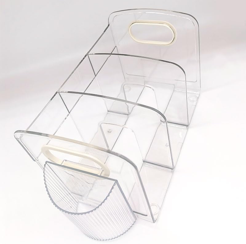 Desktop Plastic Storage Hutch,Bookshelf Display Shelves,Magazine Holder ...