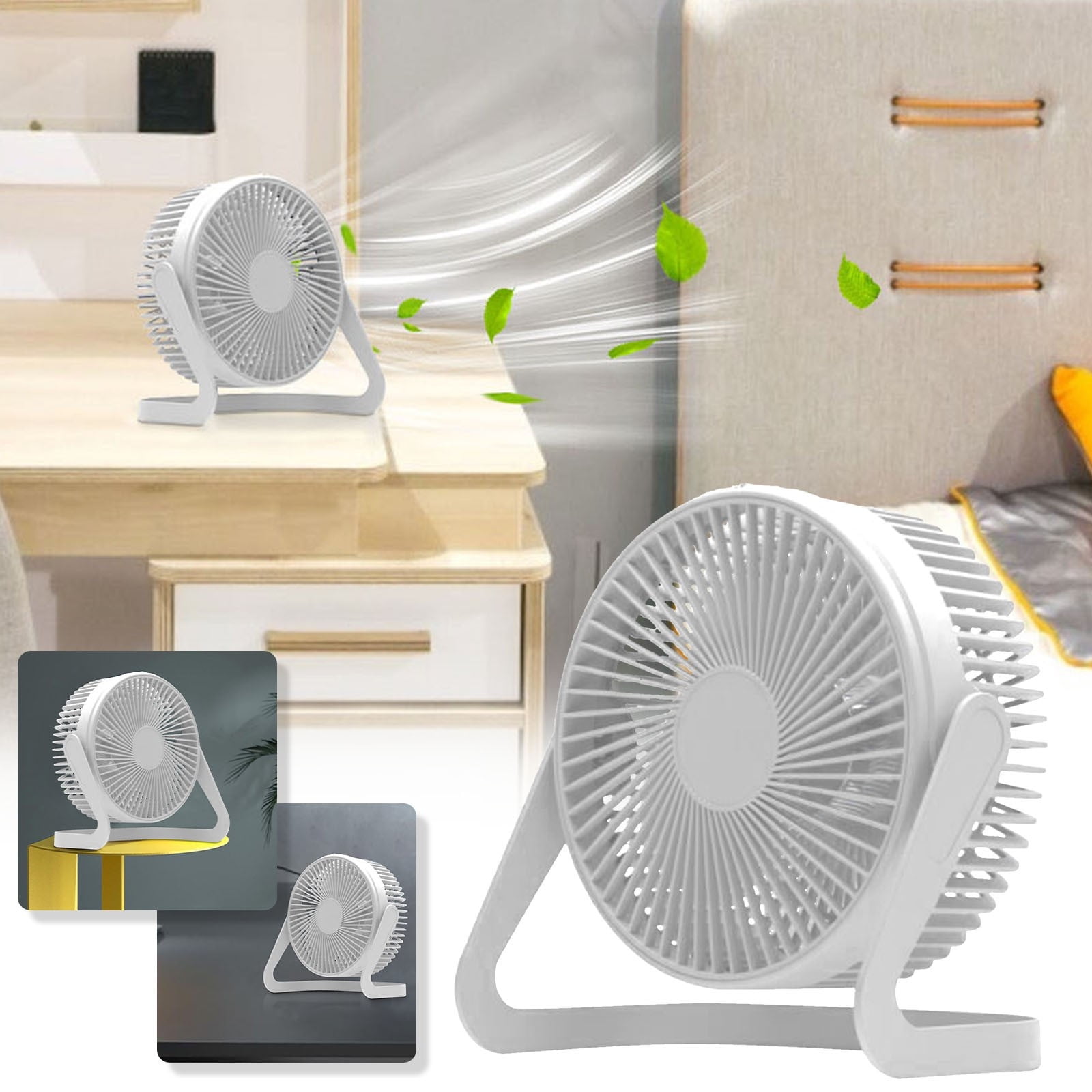 Desktop Portable Small USB Fan Desktop 6 Inch Plug-in Mini Mute Desktop ...