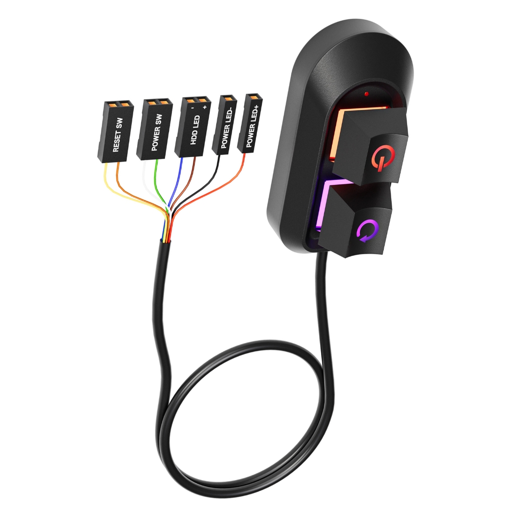 Desktop Power Button Desktop Computer Power Switching with Illuminated ...