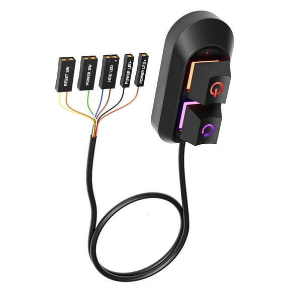 Desktop Power Button with Lower Positioned Resets Key Computer ...