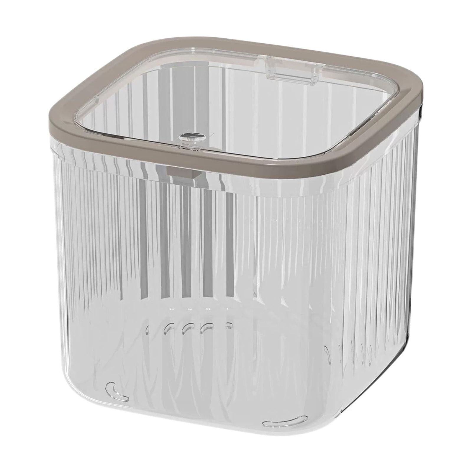 Desktop Press Lid Organizer Flip Top Storage Box with Divided ...