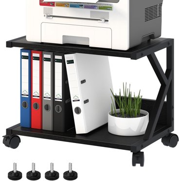 Free Shipping! Natwind 2 Tiers Wood White Home Office Desktop Printer ...