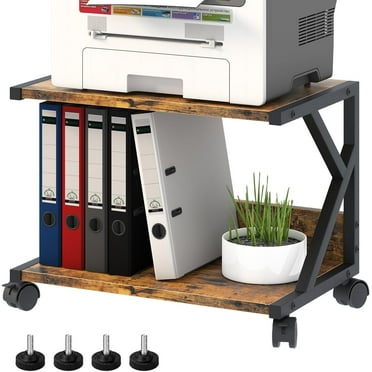 FITUEYES Printer Stands with Storage, Paper Organizer for Home & Office ...