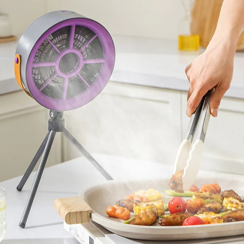 Desktop Range Hood Detachable Kitchen Exhaust Fan with 3 Speed Mini ...