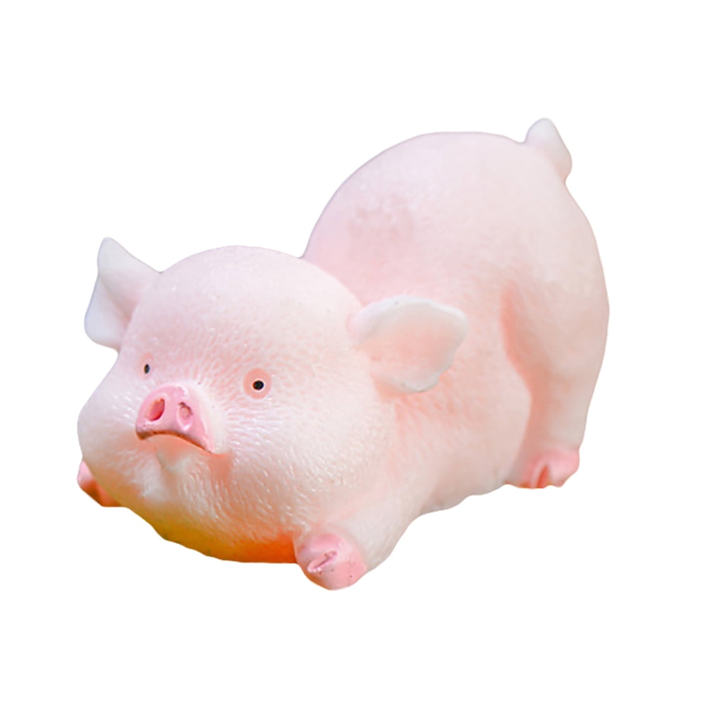 Desktop Resin Pig Model Figurine Sculpture DIY Craft Keychain Car Home ...
