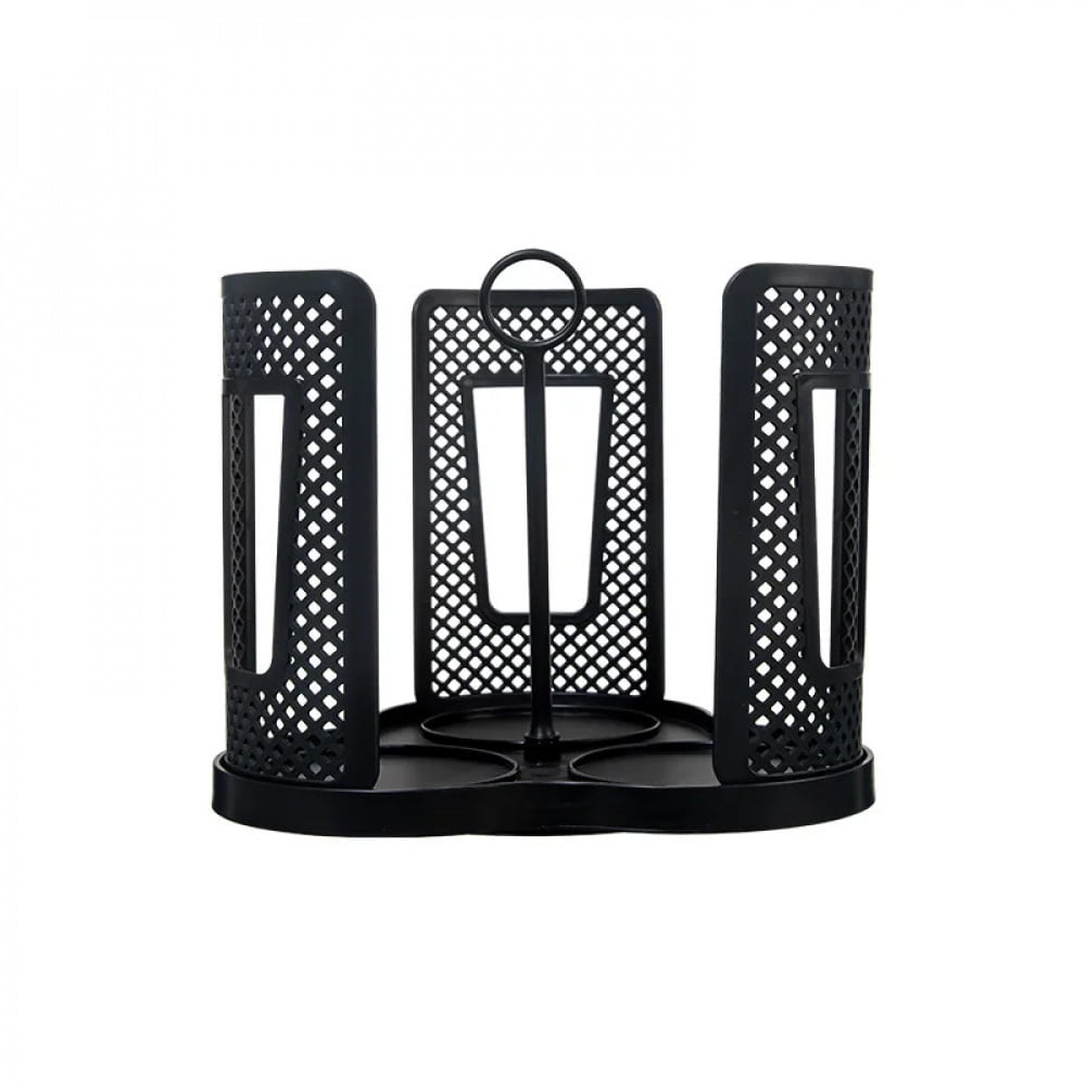 Desktop Rotary Partition Cup Plastics Storage Rack Storage Rac Cup ...