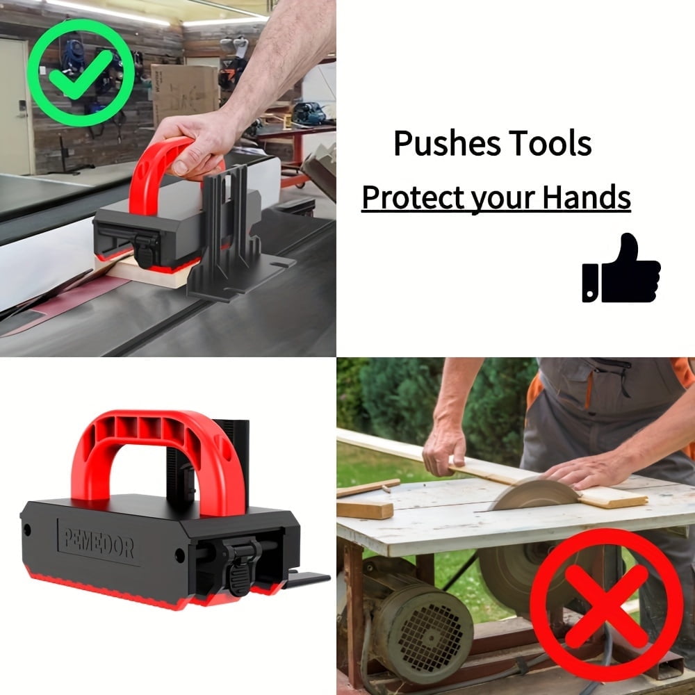 Desktop Saw Push tool Black/red Safety Wood Processing Push Block Set ...