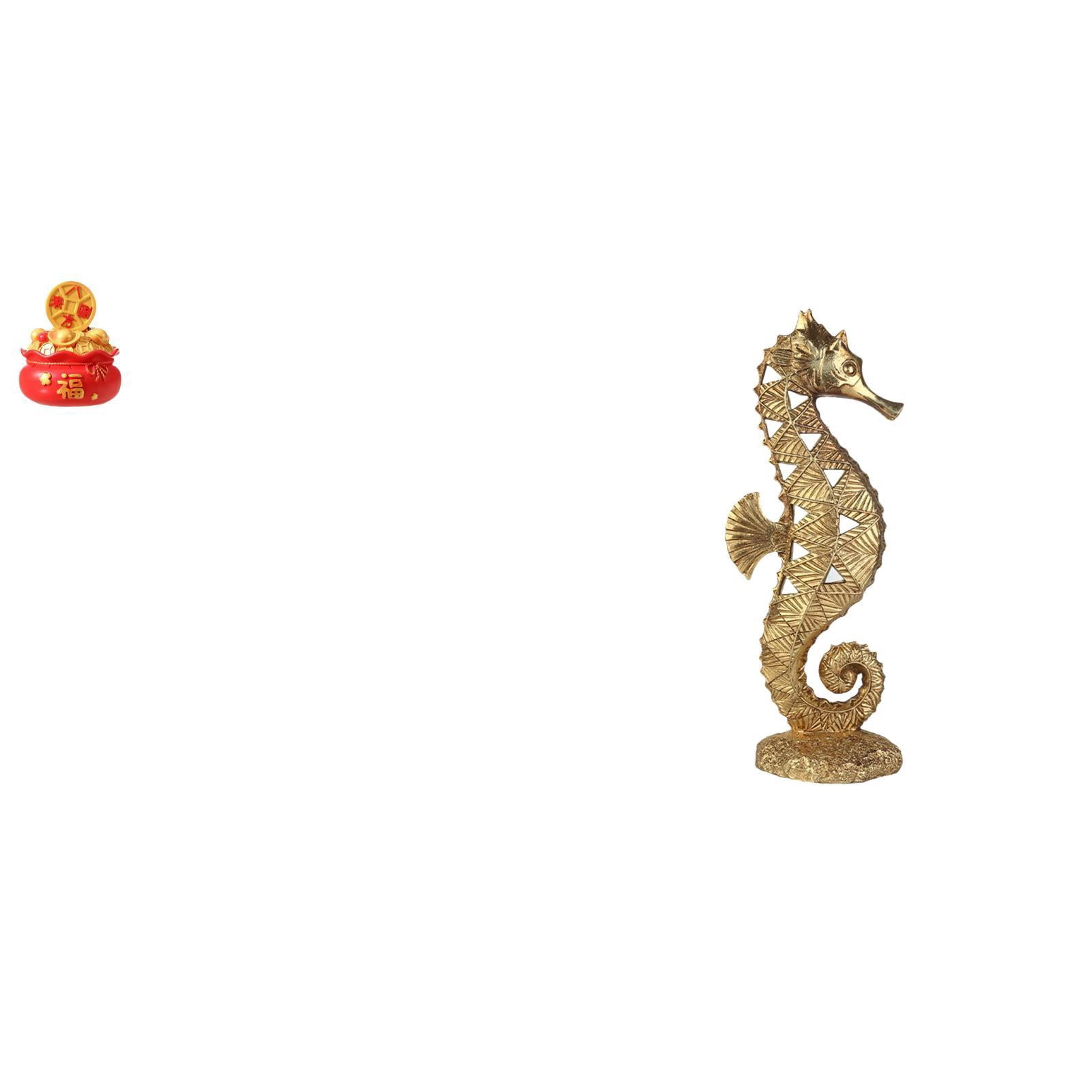 Desktop Sculpture Treasure Basin Statue Resin Art Ornament Gold Color ...
