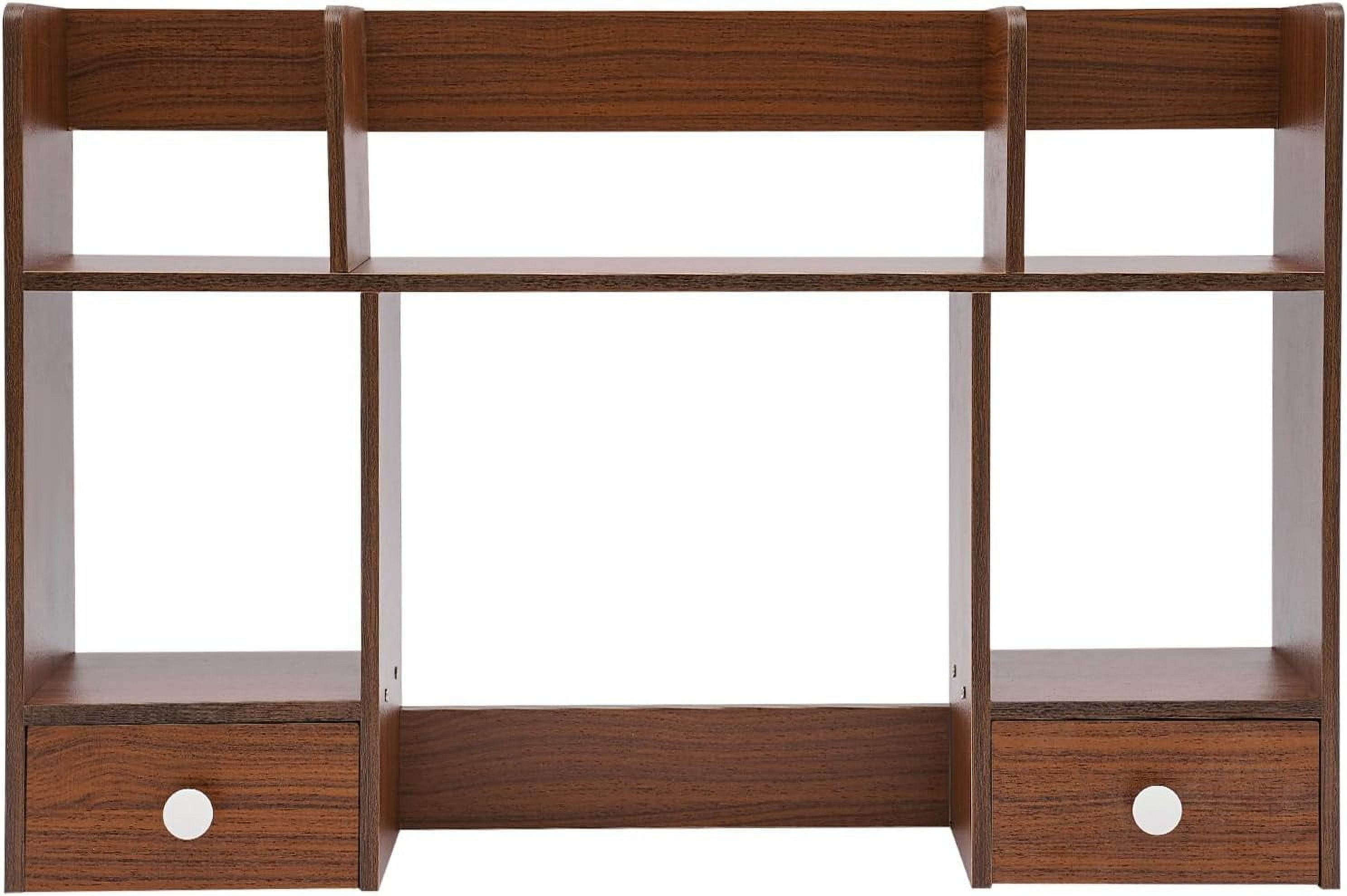 Desktop Shelf, 2-Tier 80cm High-Capacity Desk Hutch Organizer ...