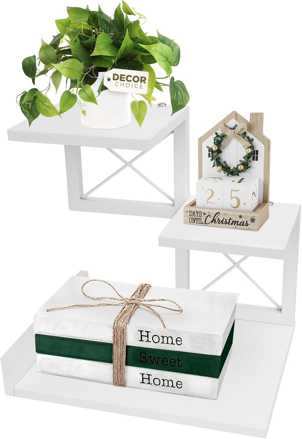 Desktop Shelf Organizer, 3 Tier Office Shelves, Wood Desk Organizers ...