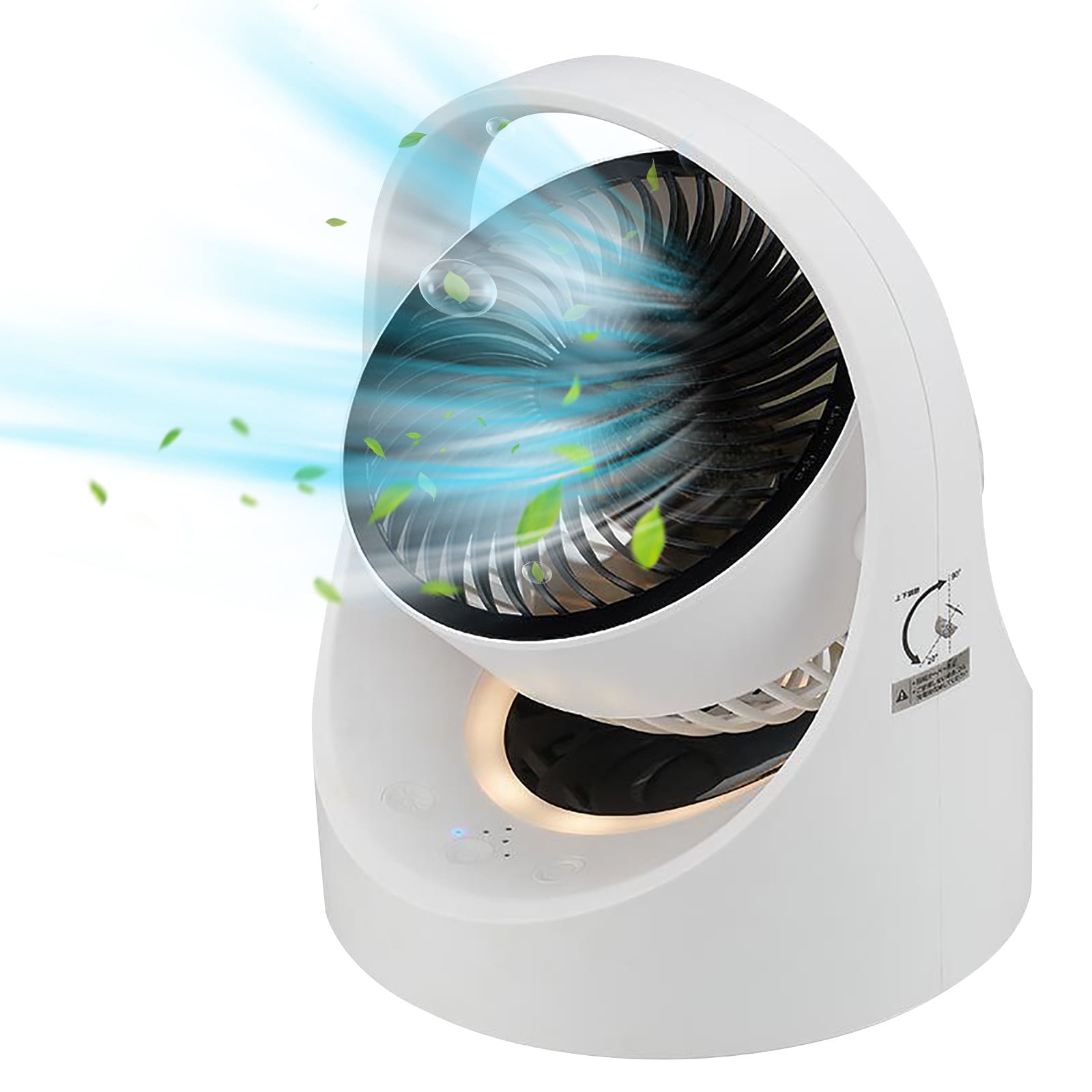 Desktop Silent Usb Charging Head Turbo Air Circulation Fan - Walmart.com
