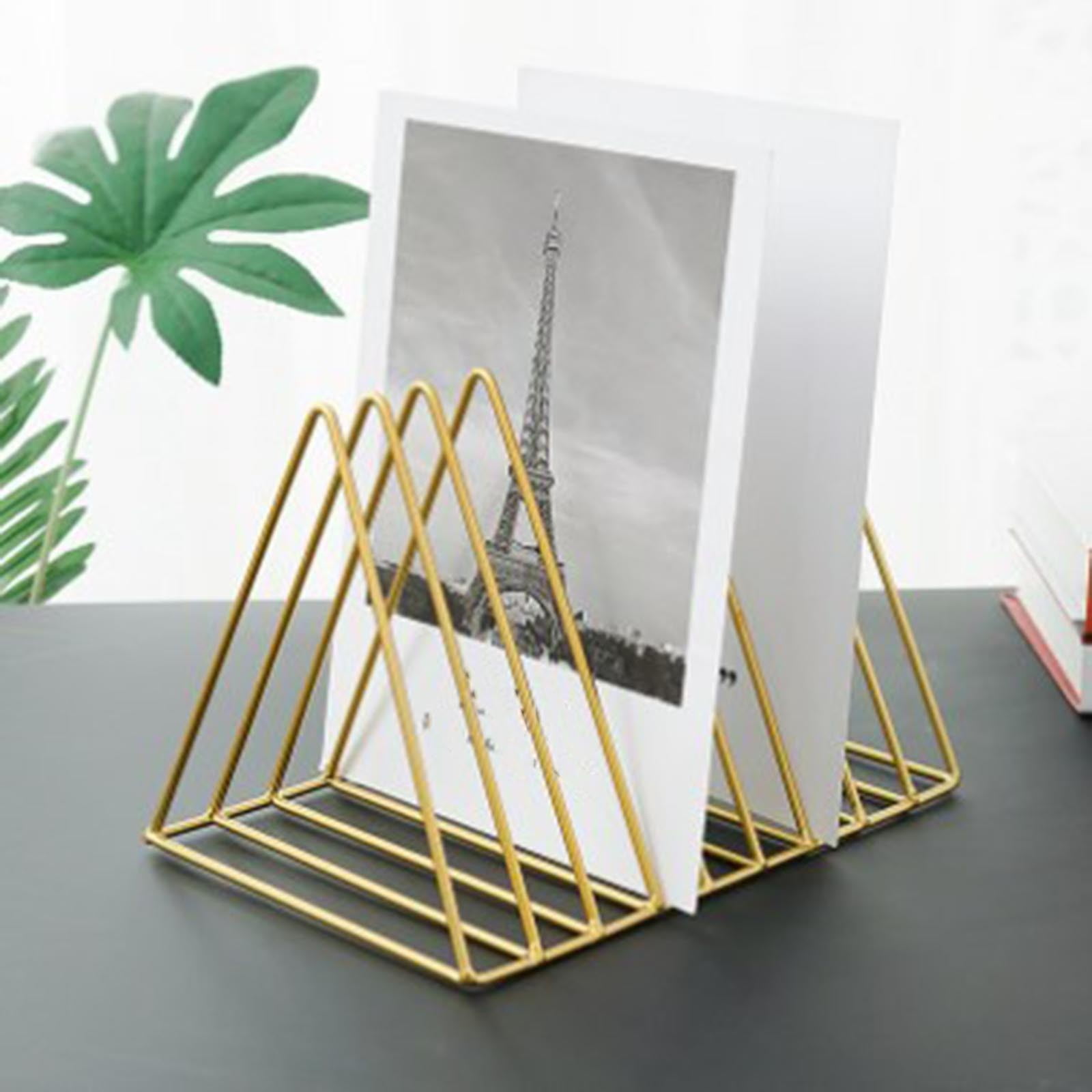 Desktop Simple Bookshelf Office Desk Bookends Simple Magazine Storage ...