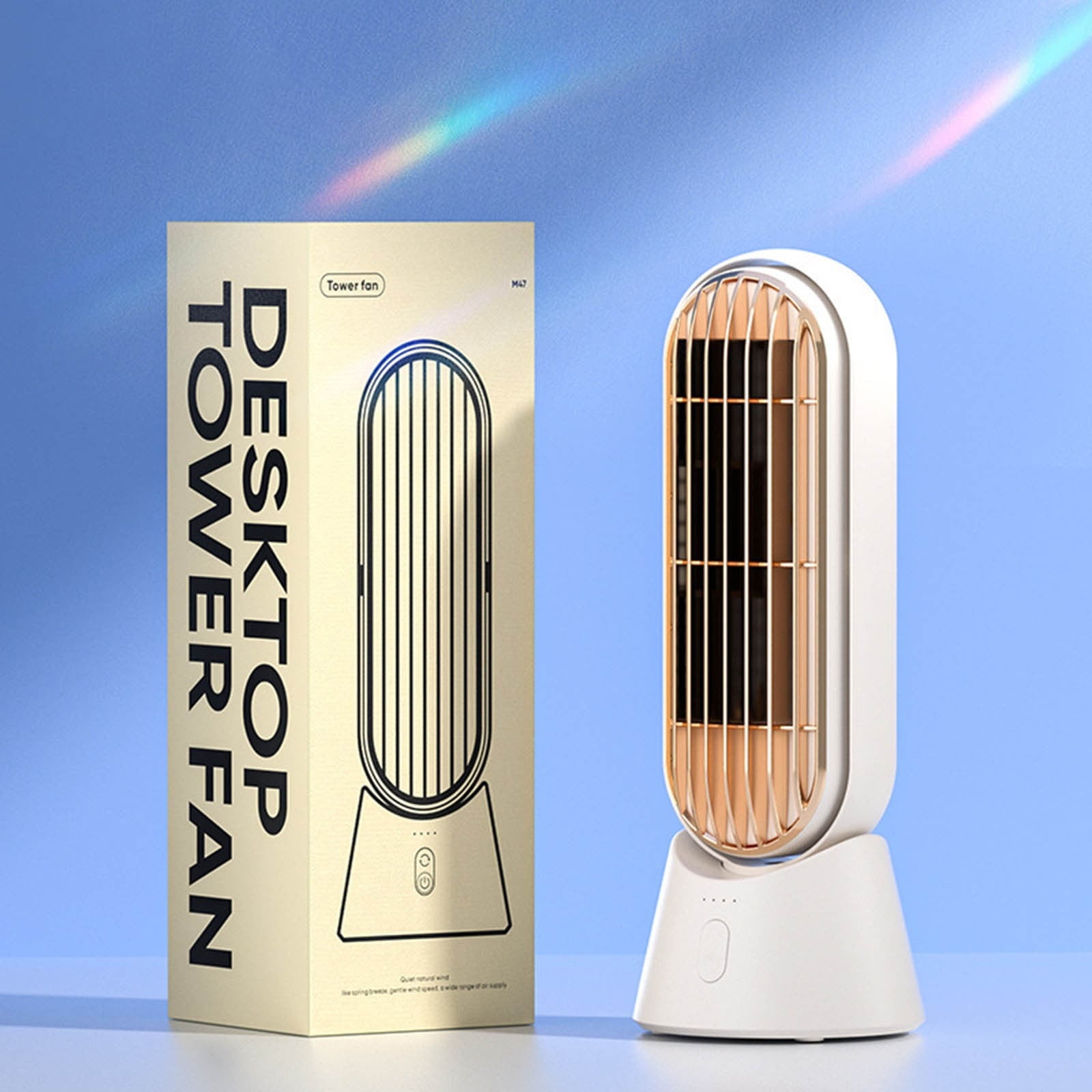 Desktop Small Fan USB Rechargeable Portable Table Fan | Quiet Brushless ...