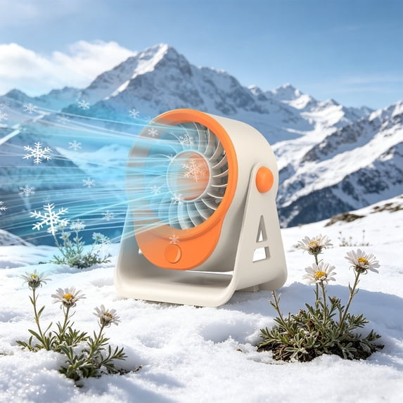 Desktop Small Fan for Home Use - Plug-in Design, Quiet Mini Table Fan ...