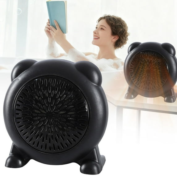 Desktop Small Room Heater with Fan, Rechargeable Heater with Fast ...