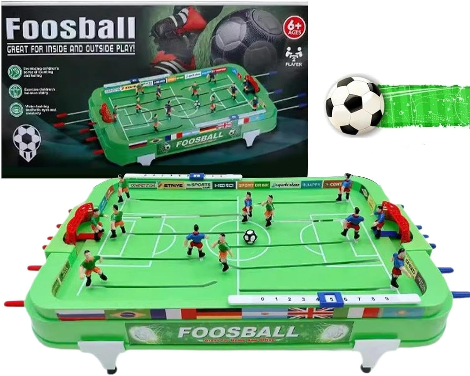 Desktop Soccer Game for Kids & Adults | Football Table Interactive Game ...