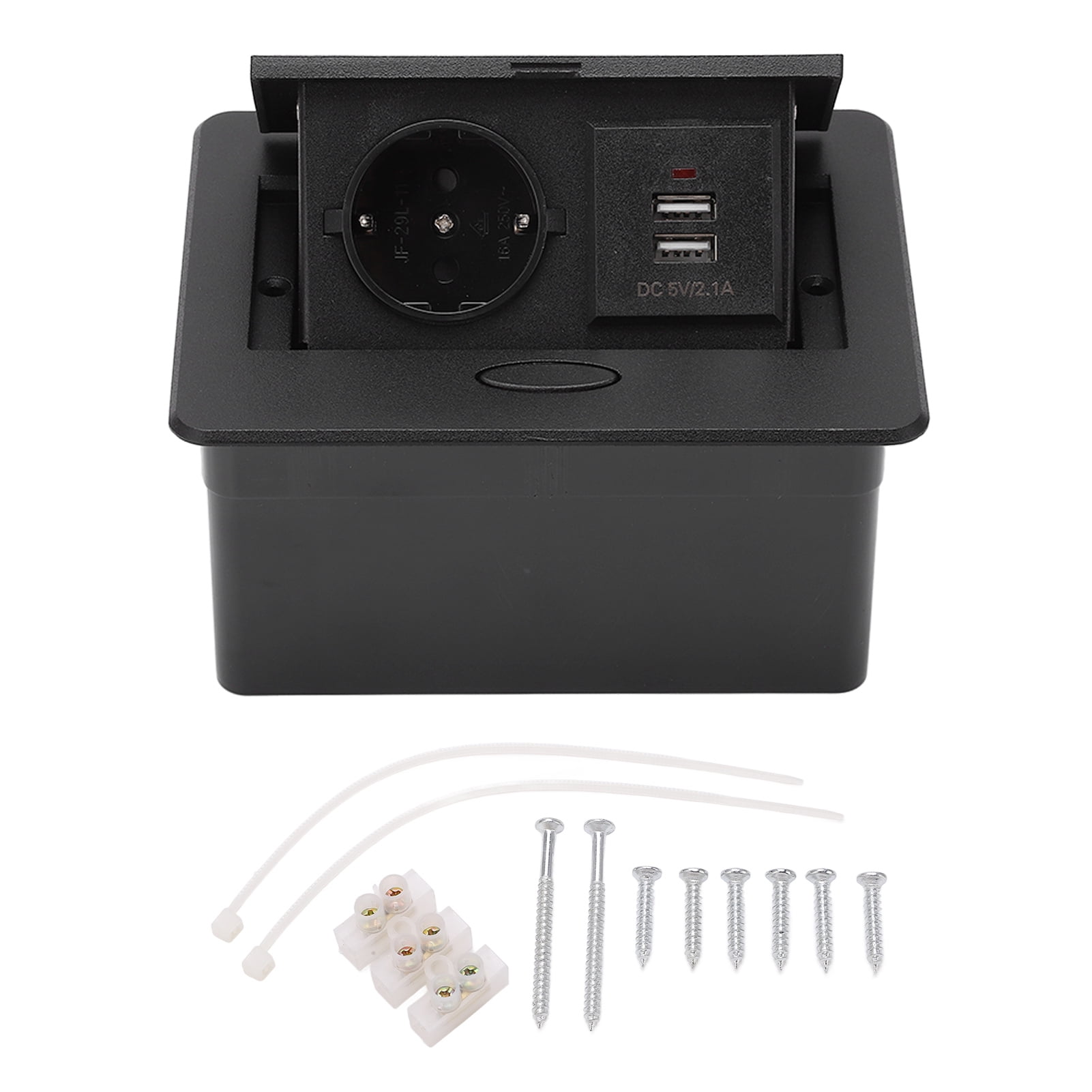 Desktop Socket Dual USB Port Bounce Table Power Strip Waterproof ...