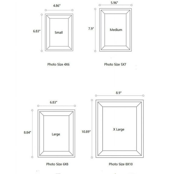 Desktop Solid Wood Photo Frame - Walmart.com