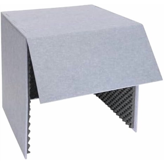 Desktop Soundproof Cover, Isolation Booth, Vocal Sound Absorbing Shield ...