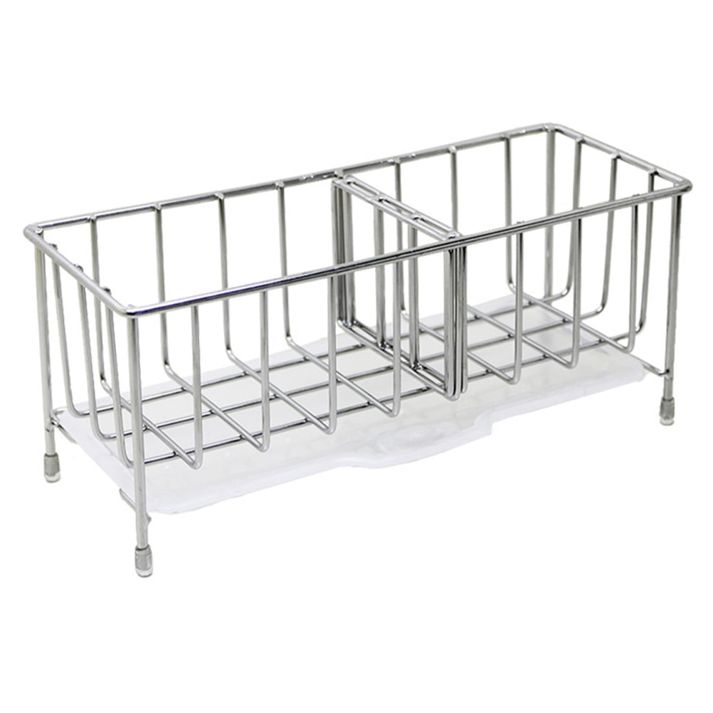 Desktop Sponge Rack Sink Rag Holder Stainless Steel Plastic - Walmart.com