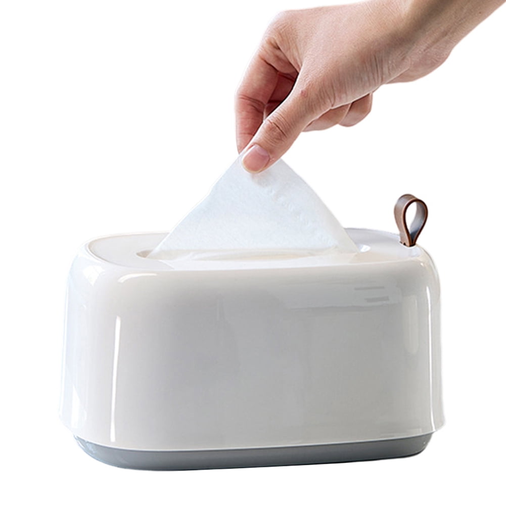 Desktop Spring Tissue Box Table Countertop Tissue Organizer with handle ...