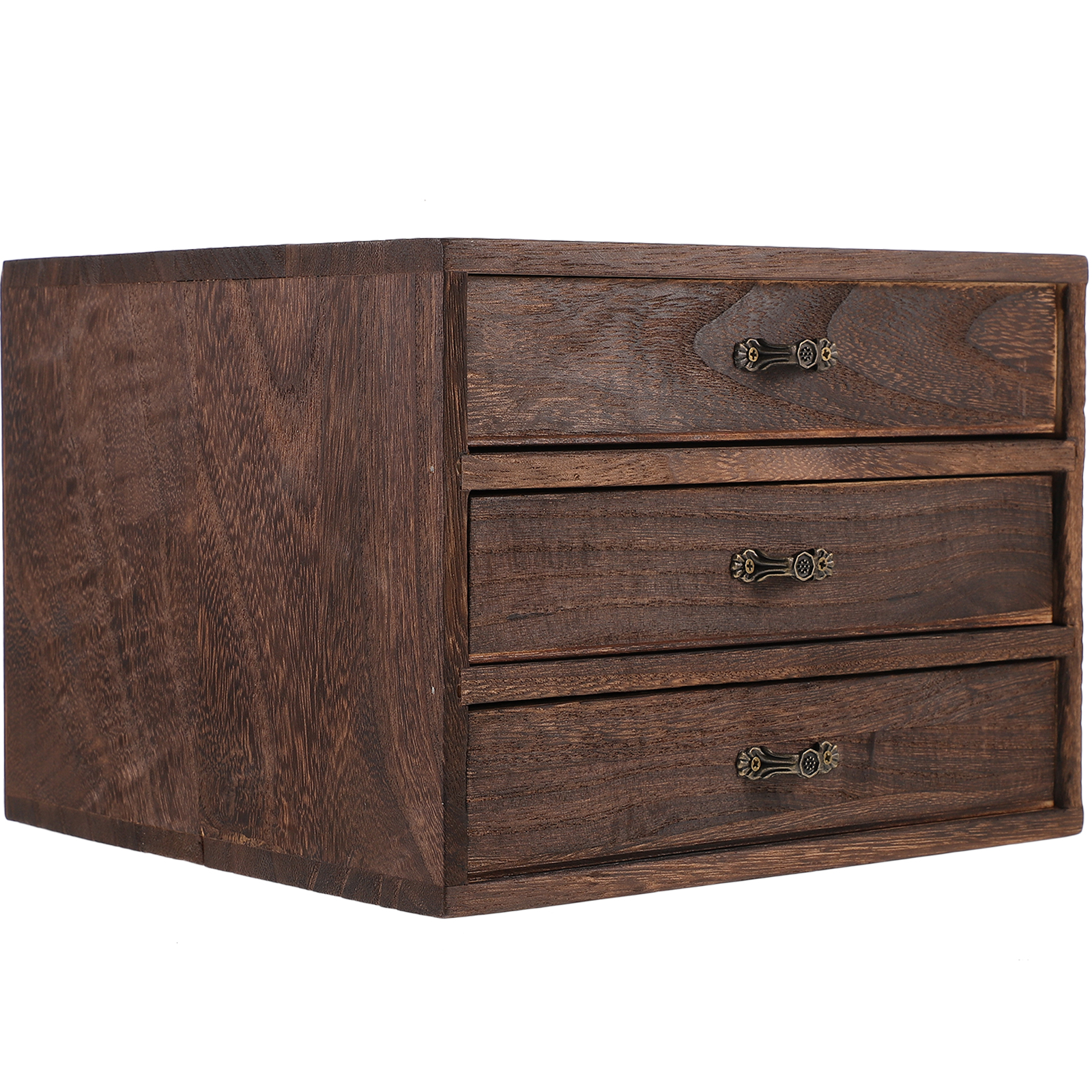 Desktop Stand Stackable White Bookshelf Small Storage Drawers Mini ...