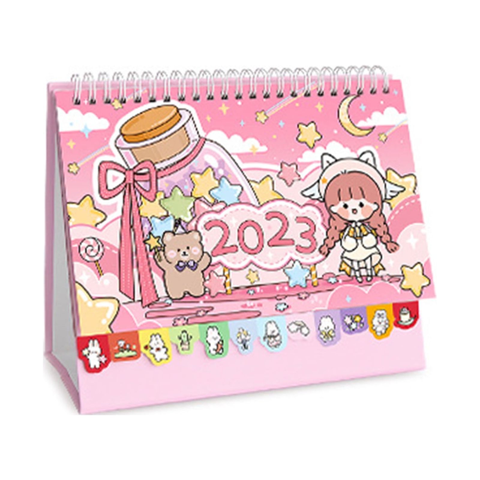 Desktop Stationery Standing Flip Calendar Schedule Organizer Home ...