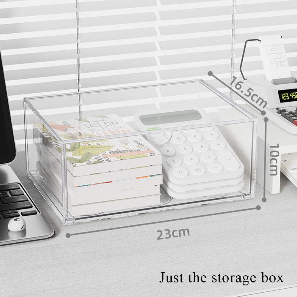 Desktop Stationery Storage Box Cosmetic Organizer Drawer Office Storage ...