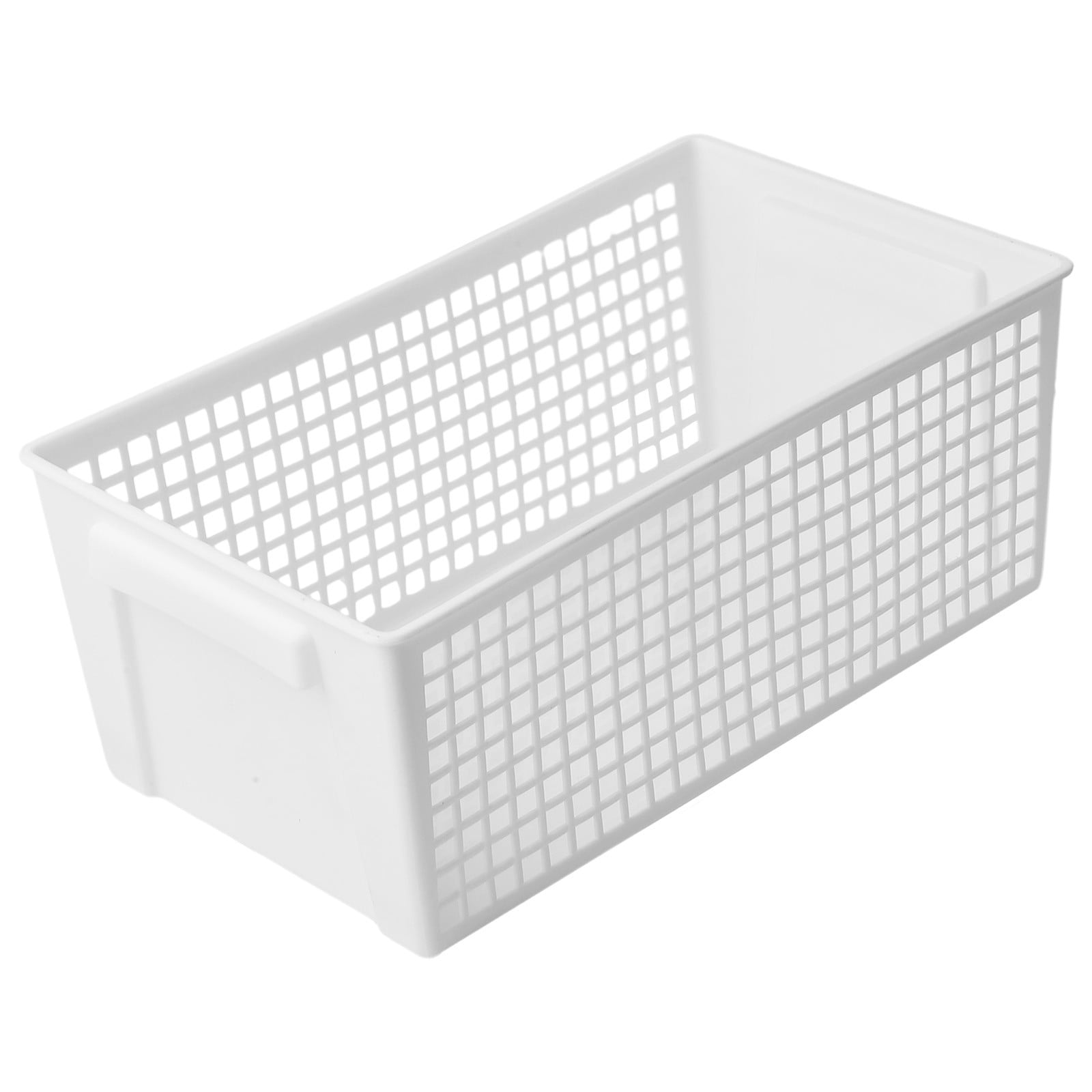 Desktop Storage Basket Snack Storage Hollow Rectangular Plastic Storage ...