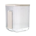 Desktop Storage Basket with Stand, Mini Tiltable Trash Can Waste Paper ...