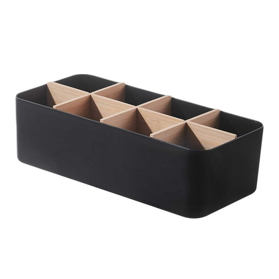 Desktop Storage Box Black Desktop Storage Box for Cosmetics Organizing ...