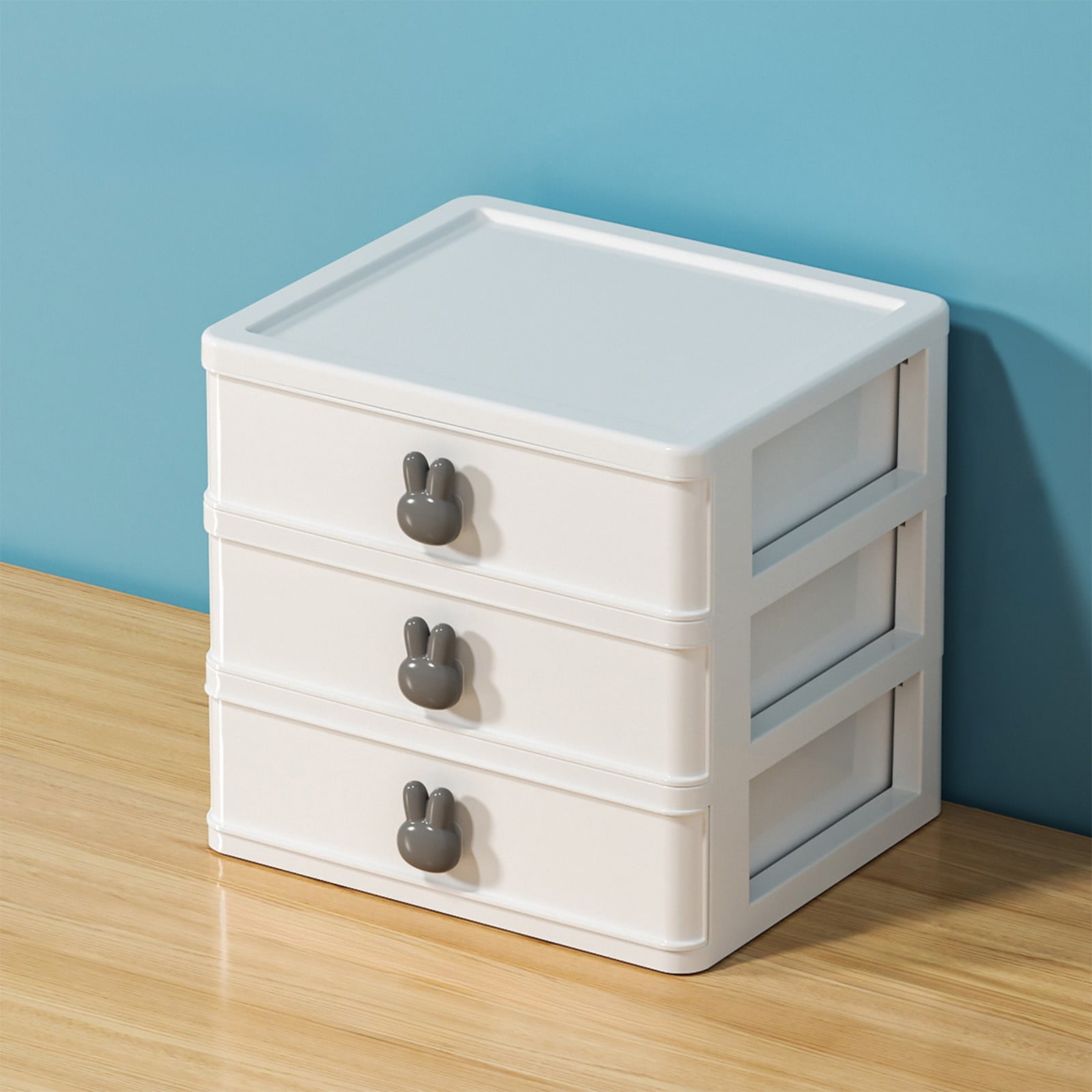 Desktop Storage Box, Drawer Style Organizer, Student Cosmetics Jewelry ...