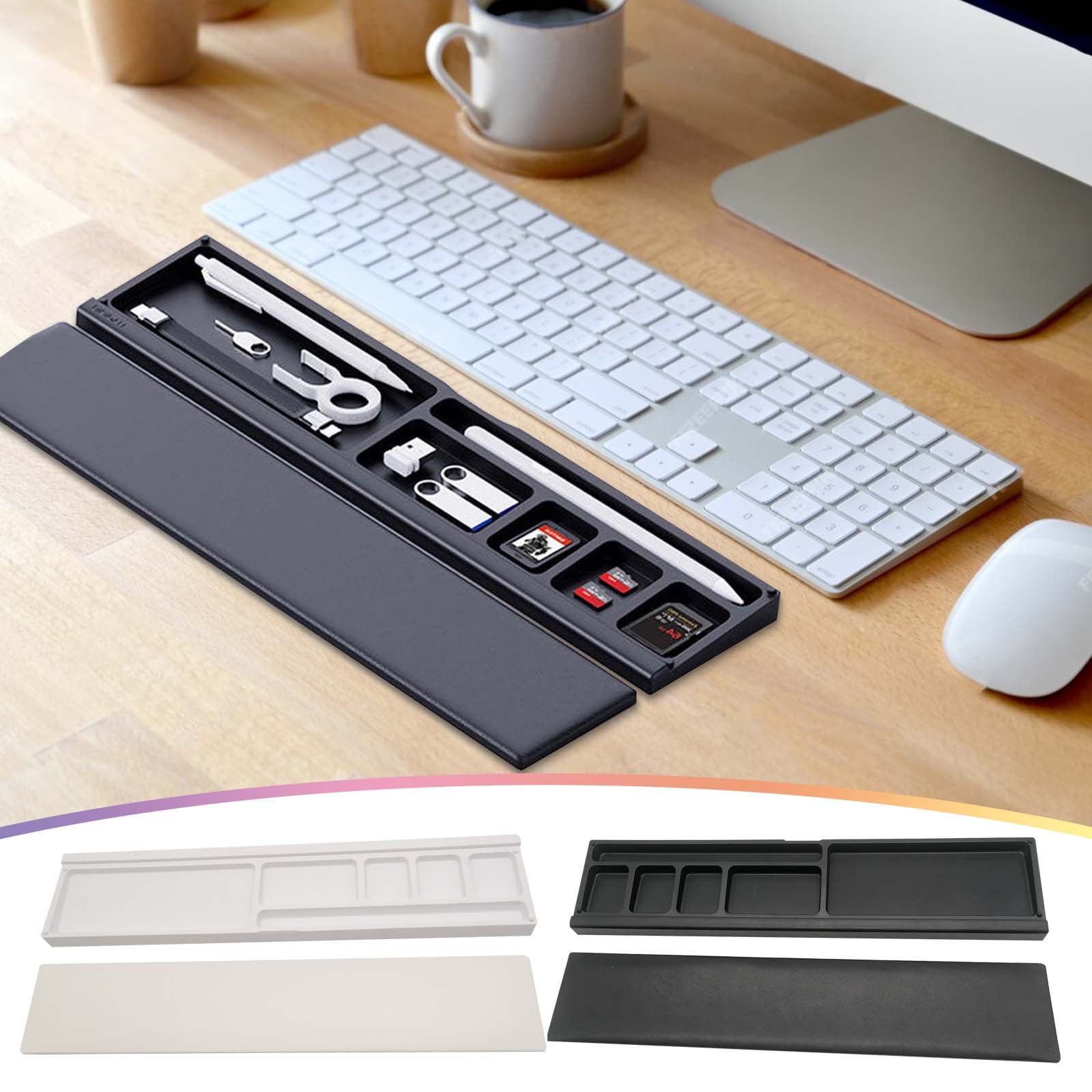 Desktop Storage Box with Mechanical Keyboard and Mouse Wrist Rest ...