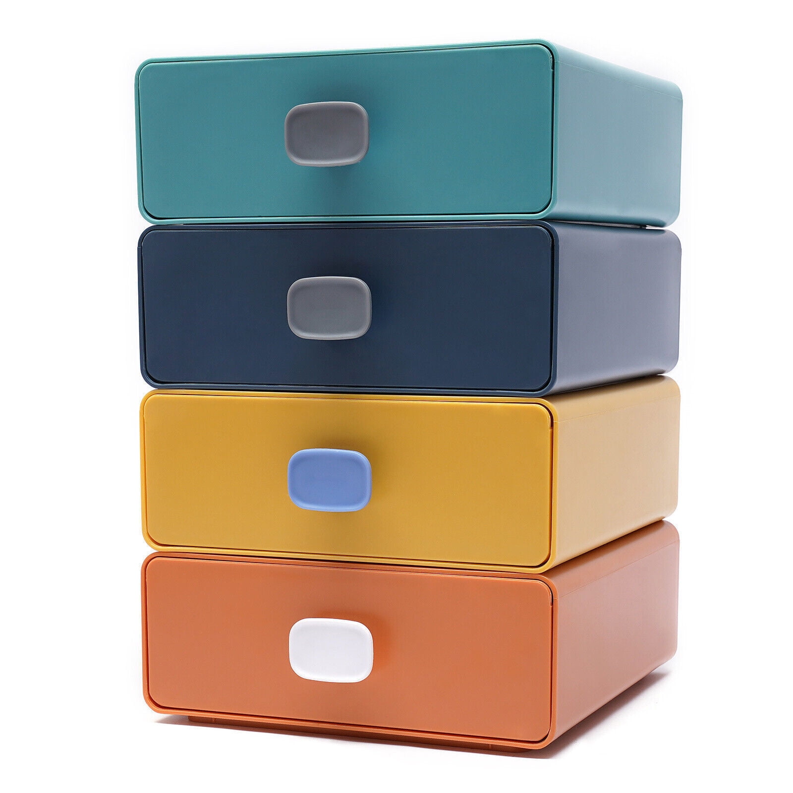 Desktop Storage Box Office Drawer Organizer Plastic Desk Storage ...