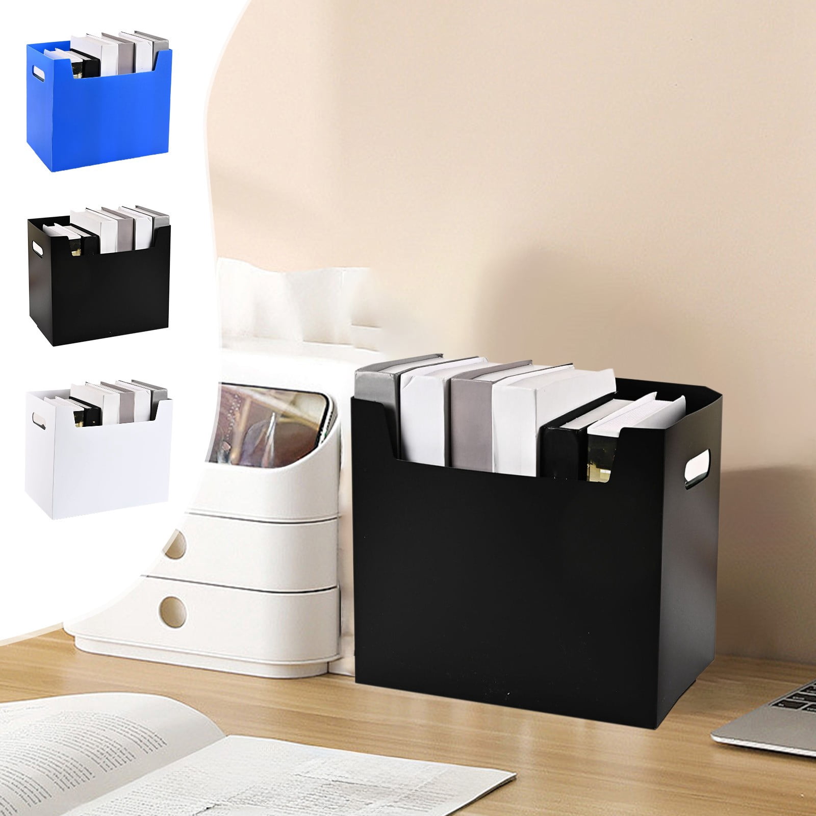 Desktop Storage Box Office Sorting Box for Paperwork and Supplies with ...