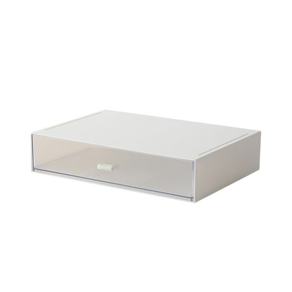 Desktop Storage Box, Transparent Plastic Organizing Container ...