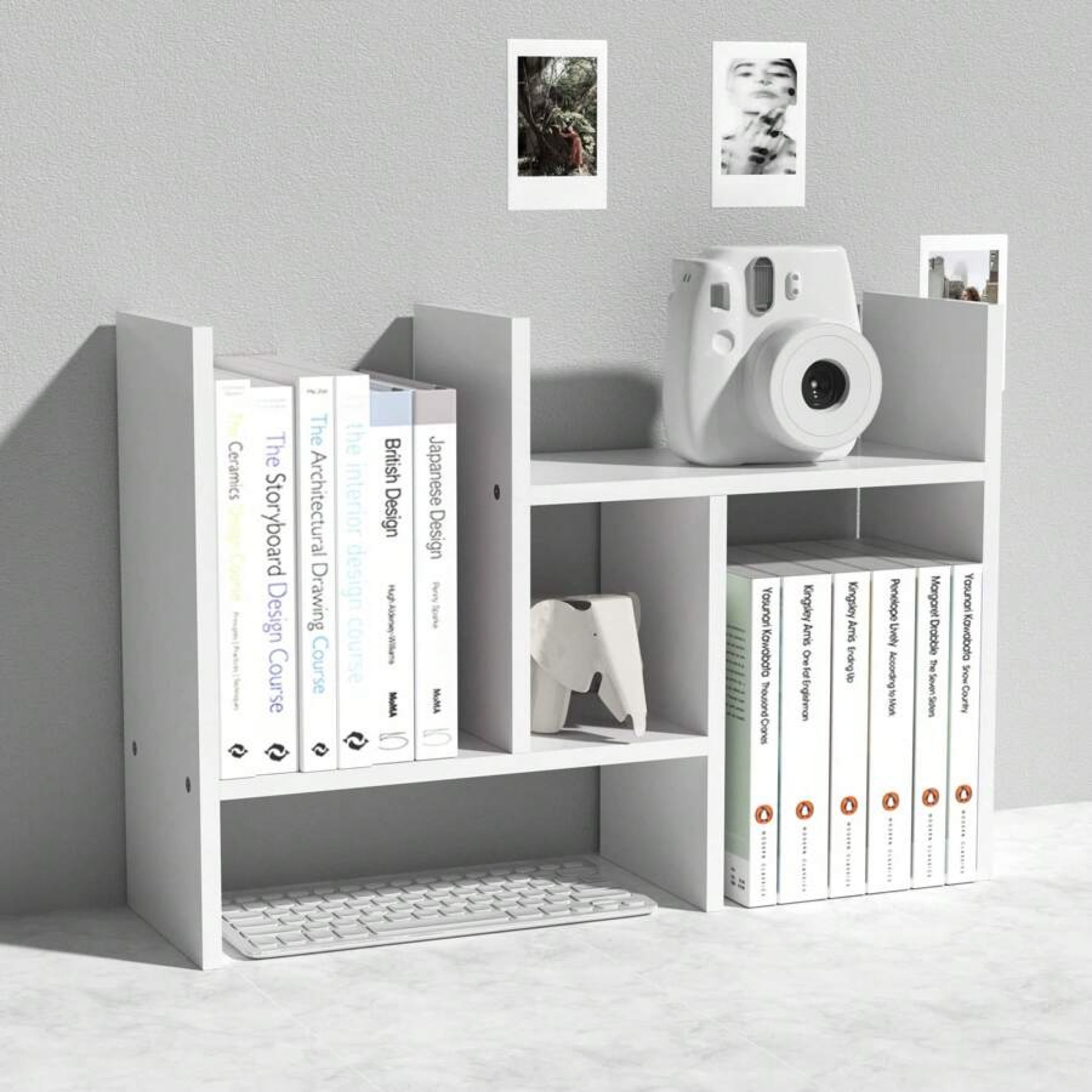 Desktop Storage Organizer, 1 Set Double-Layer Plant Display Shelf ...
