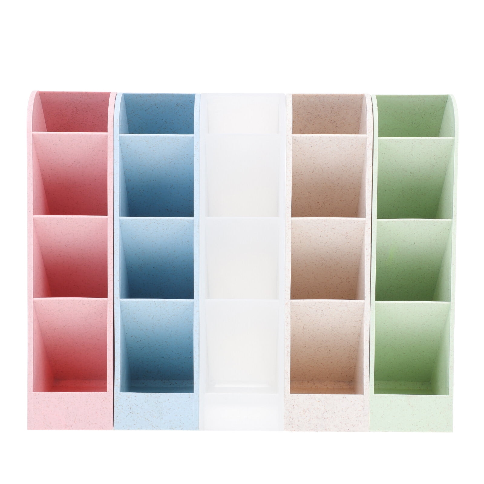 5 Pcs Multi-grid Pen Storage Holder Desktop Pen Container Plastic Pen ...