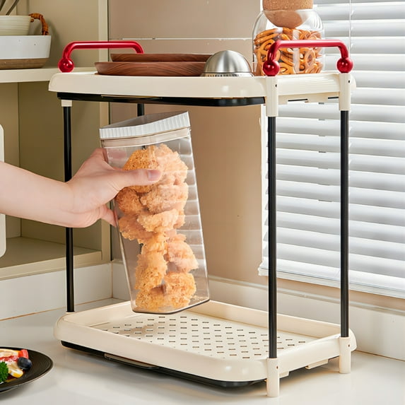 Desktop Storage Rack, Multifunctional Organizer Shelf for Home Office ...