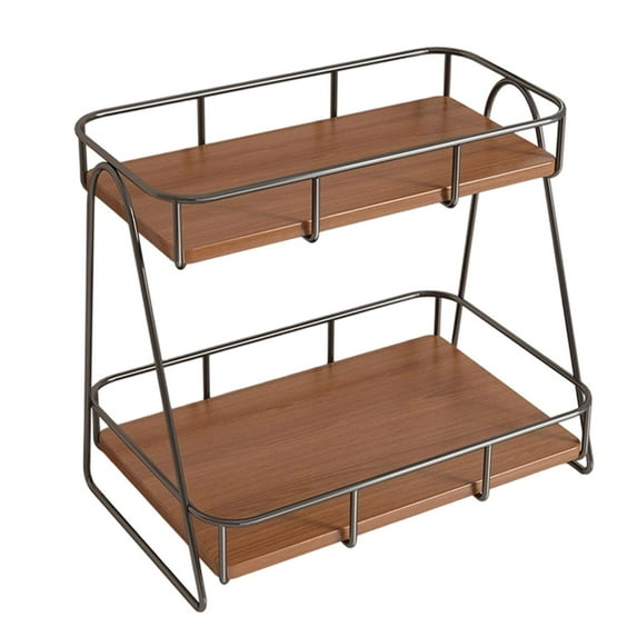 Desktop Storage Rack Tabletop Makeup Organizer Cup Display Stand Open ...