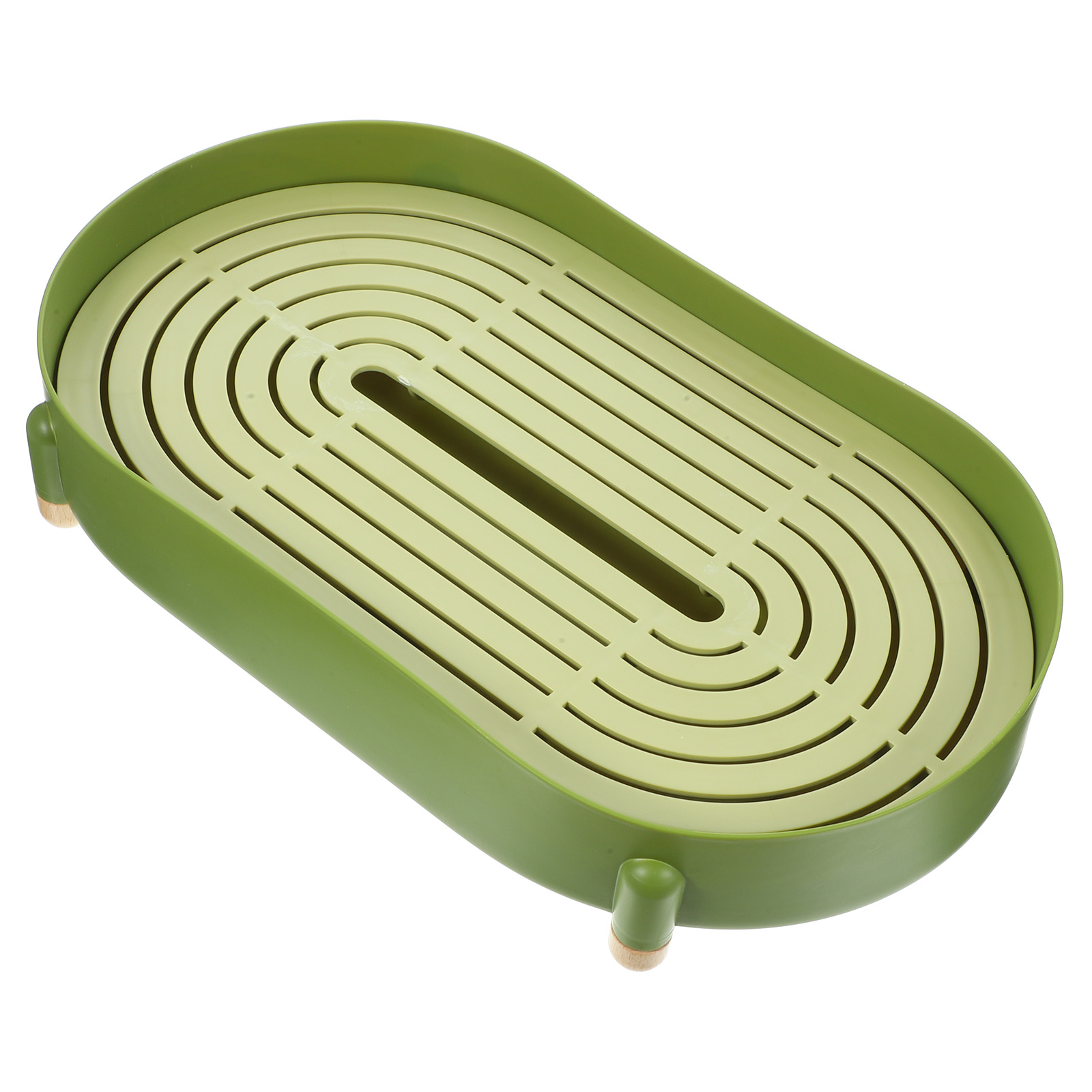 Desktop Storage Tray Double Layers Tray Double Layer Drain Tray Plastic ...