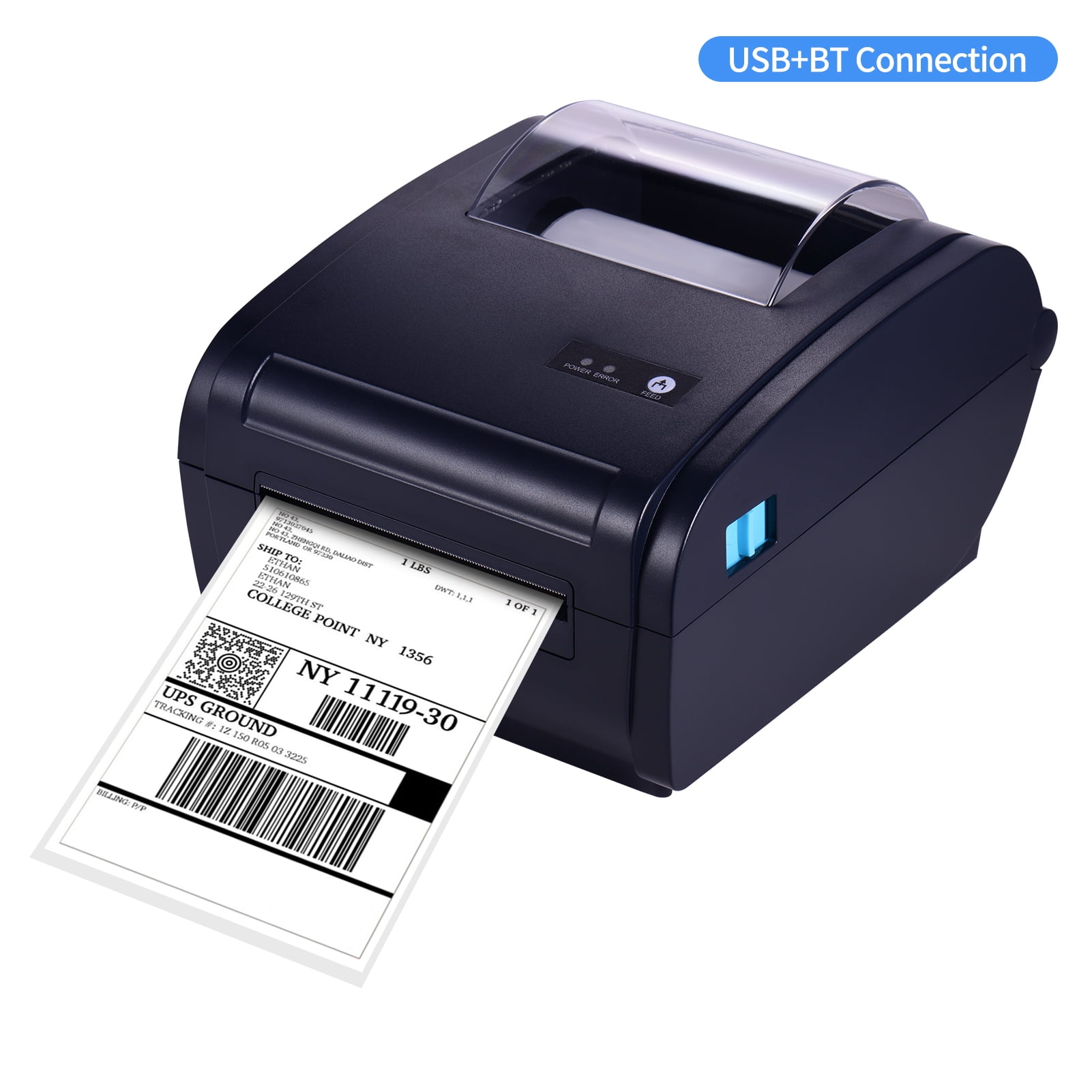 Desktop Thermal Label Printer for 4x6 Shipping Package Label 160mm/s ...