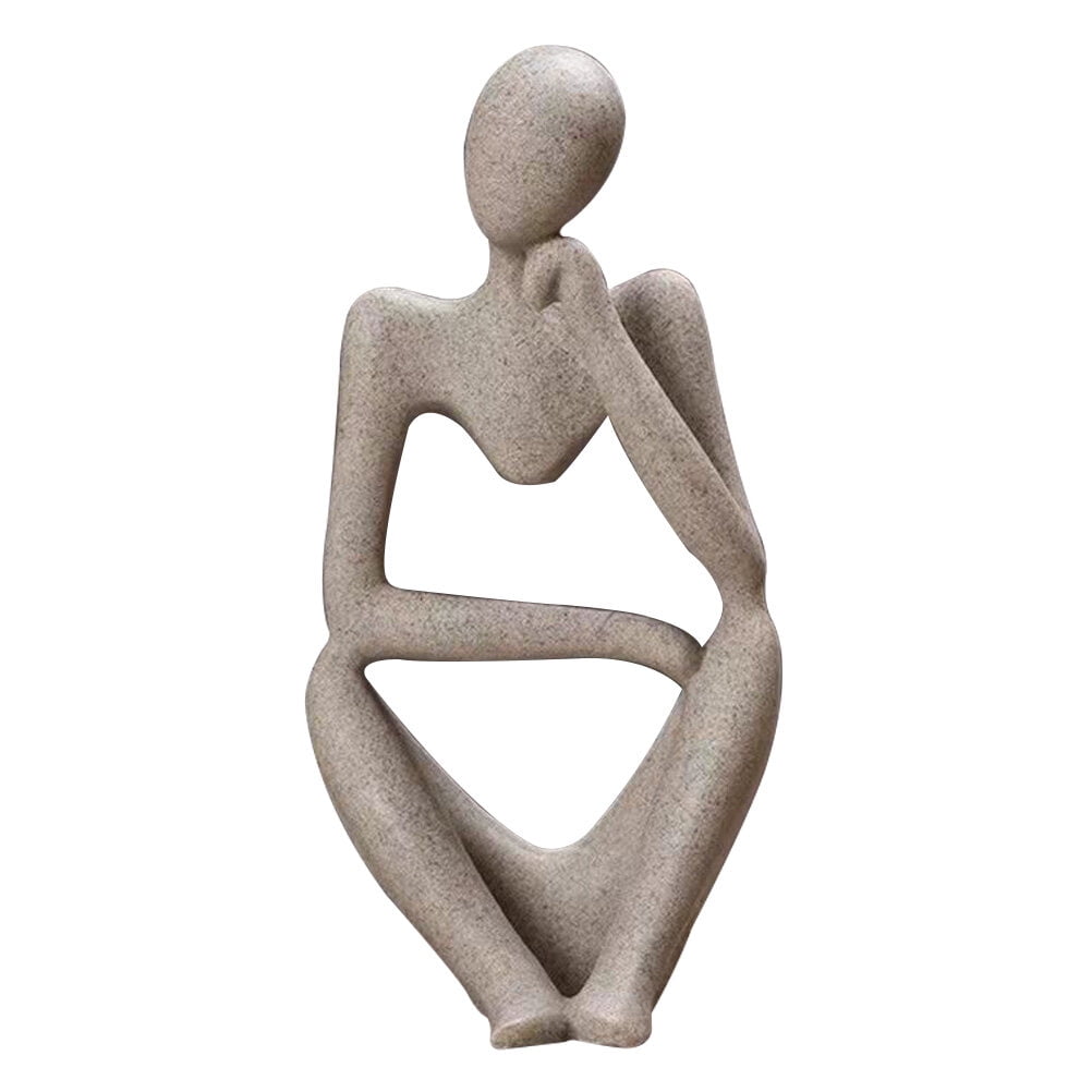 Desktop Thinker Statue Decorative Abstract Character Decor for Home ...