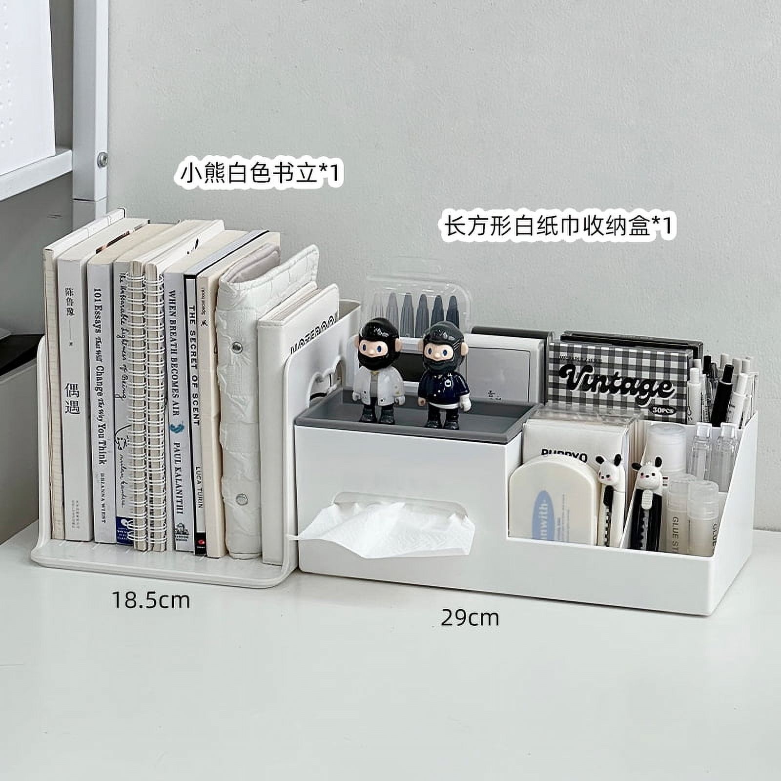 Desktop Tissue Storage Box, Multifunctional Home Office Organizer ...