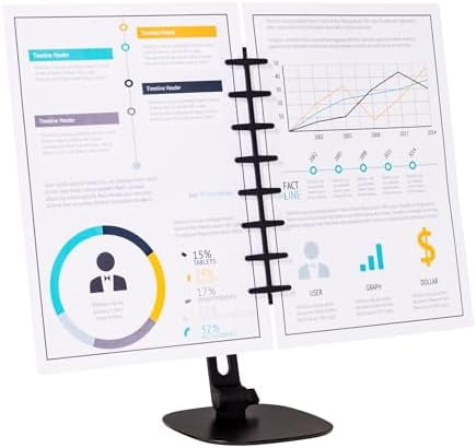 Desktop Titan Document Holder for Typing | Compact 2 Page Paper Holder ...